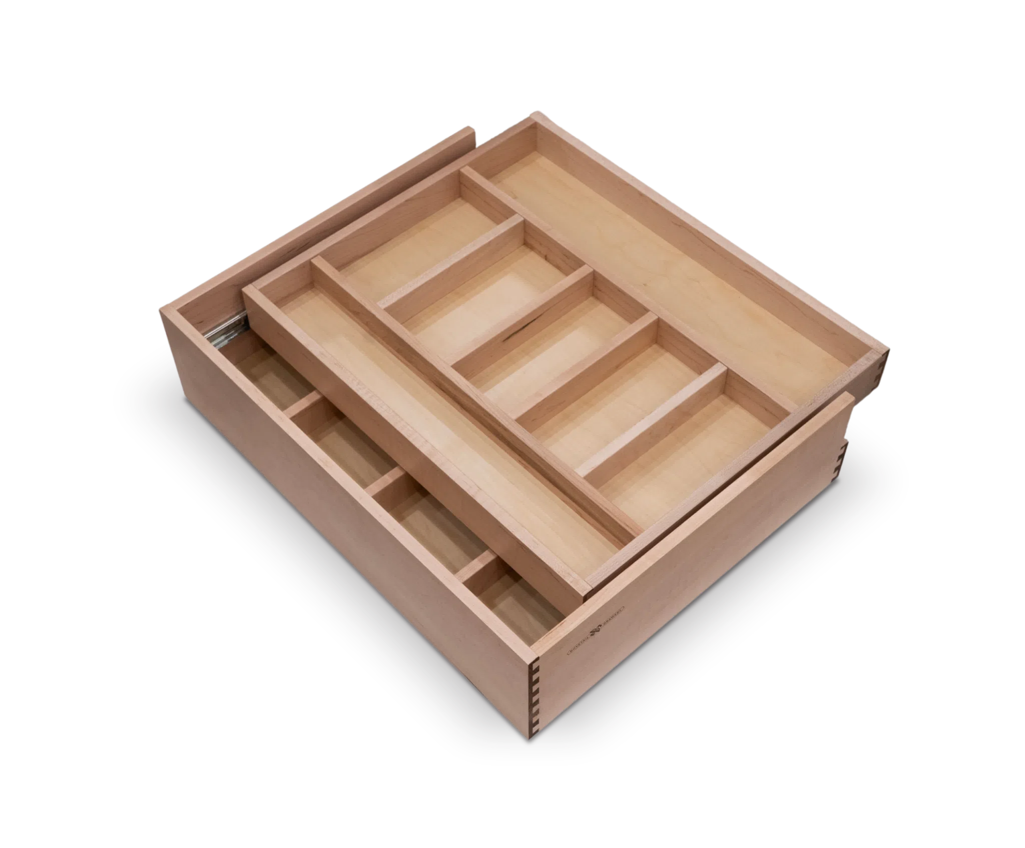 Two-Tier Drawer System (Maple) - Dovetail Drawers