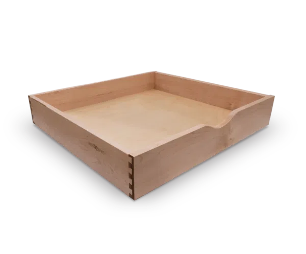 Drawer Box with Scoop Front (Maple) - Dovetail Drawers